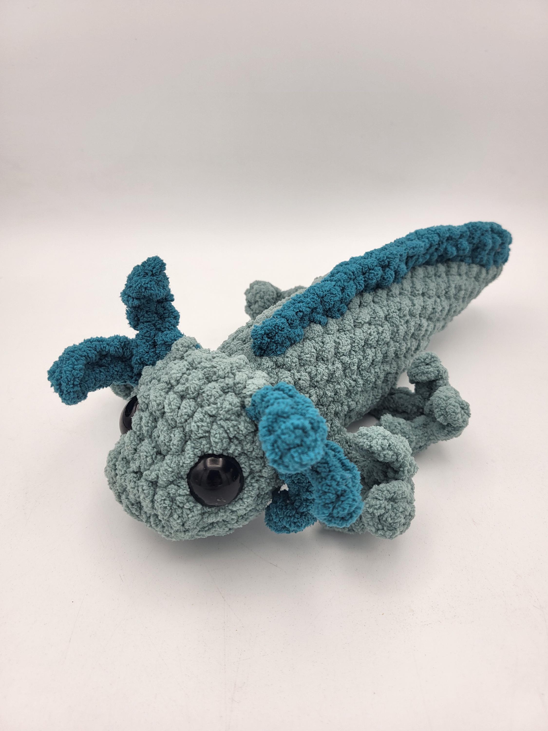 Blue Axolotl Plushie - Etsy