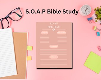 SOAP Bible Study Printable Christian SOAP Template Digital Bible Study ...