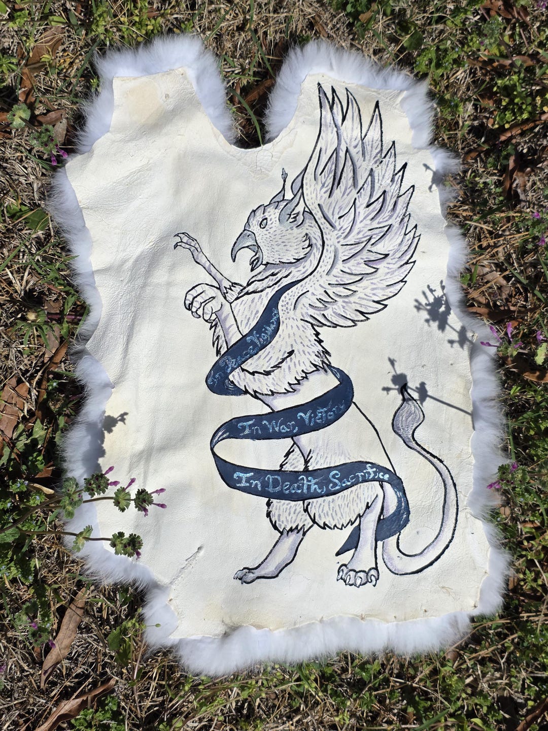 Grey Warden Griffin Rabbit Pelt - Etsy