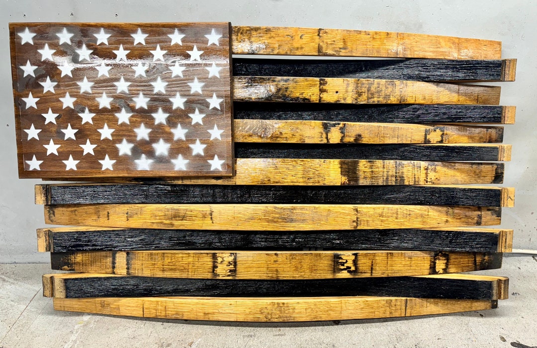 Wooden Barrel Stave American Flag - Making 2 More Currently Send Me a ...