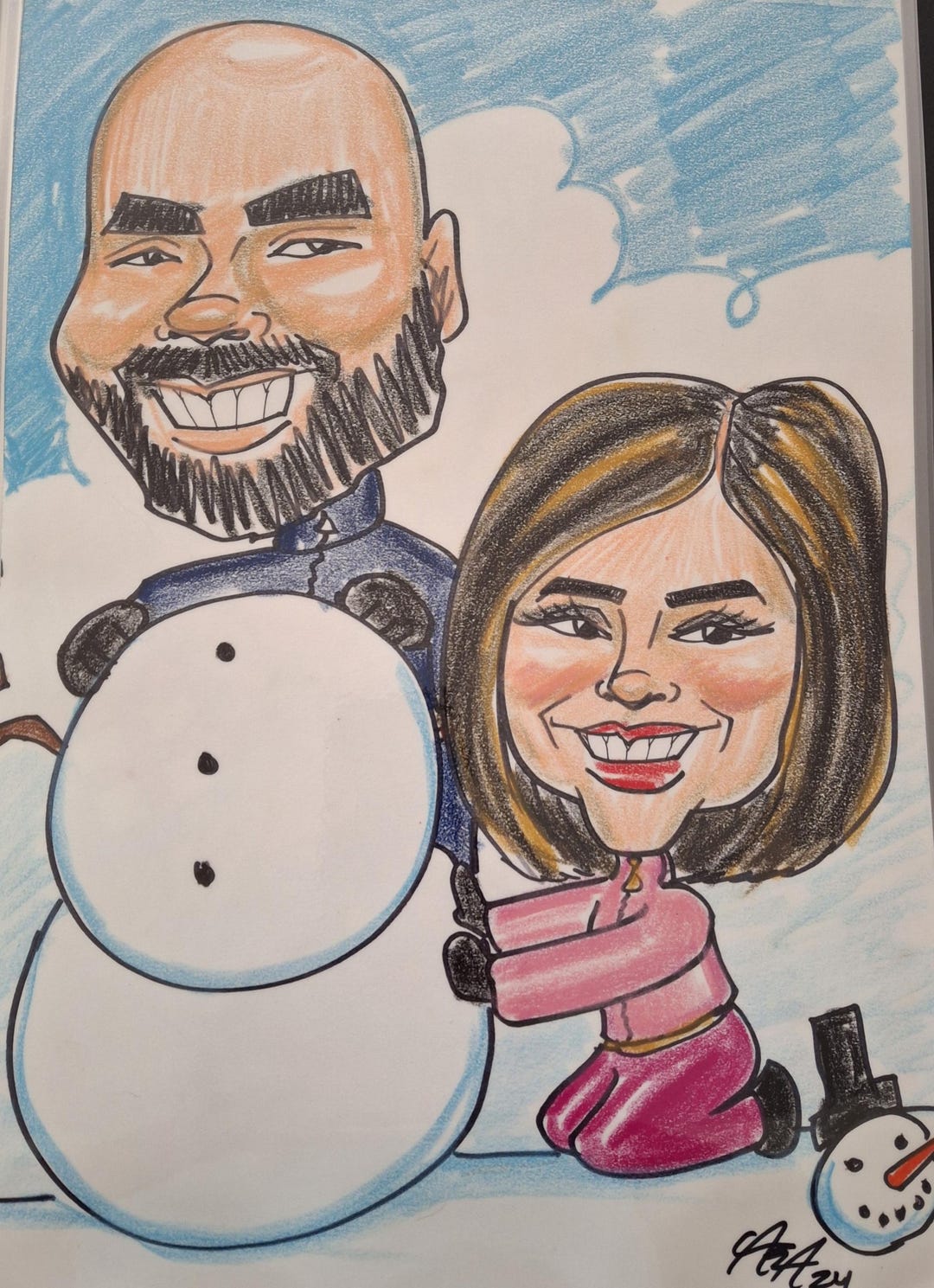 Hand Drawn Caricatures Body and Theme - Etsy