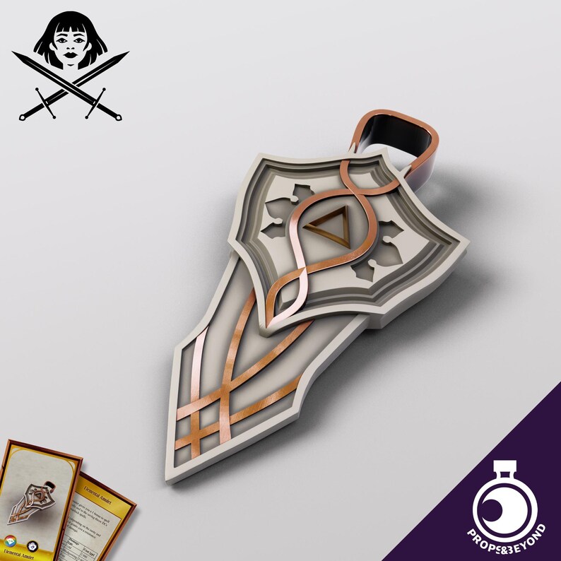 Elemental Amulet Life-sized Prop for Cosplay, Larping and Rpgs Like D&D ...