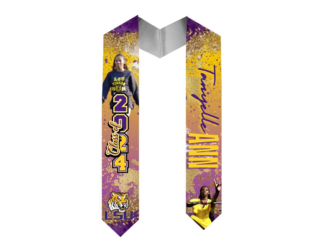 LSU Purple and Gold or Any Color, Editable in Canva, Class of 2024 ...