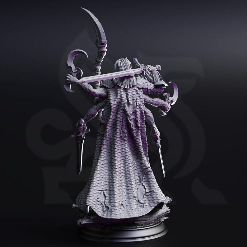 Siltrak'thos | Elfe noir, combattant paladin drow | 32 mm / 28 mm / 75 ...