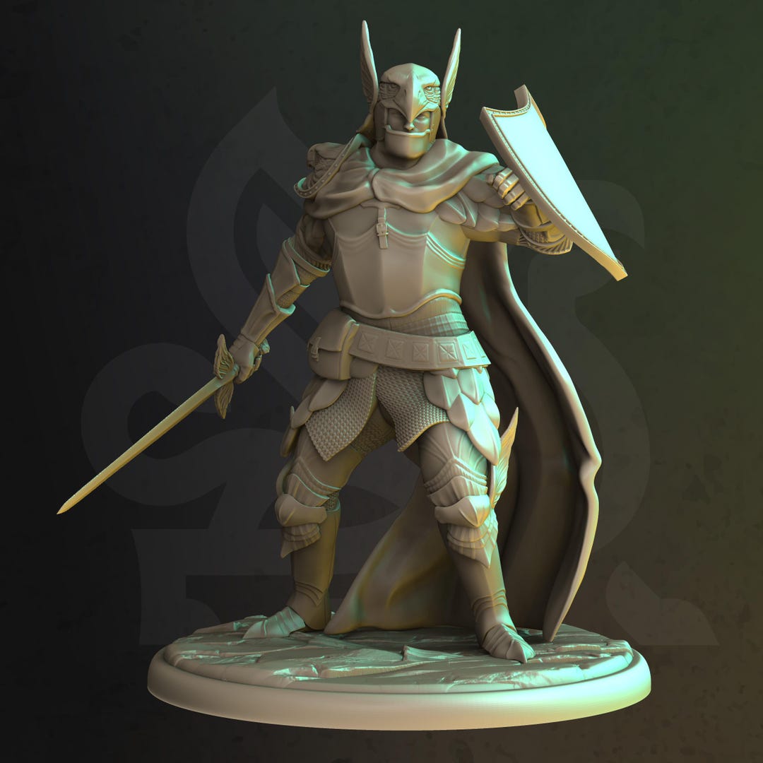 Sergeant Silus | Human Elf Fighter Paladin | 32mm / 28mm / 75mm | Ideal ...