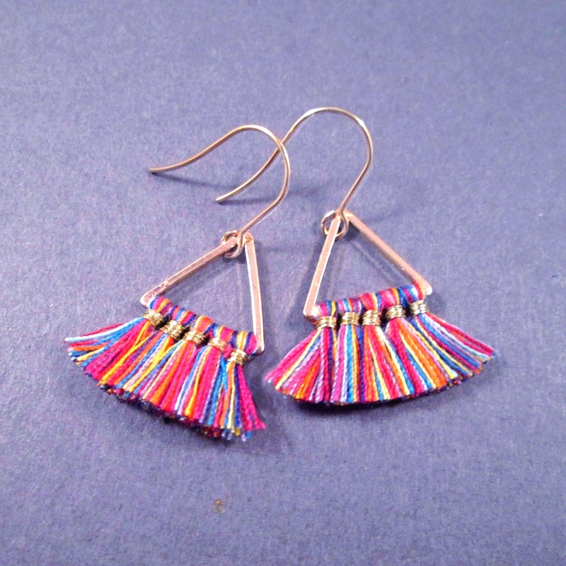 Silver Fringe Dangle - Etsy