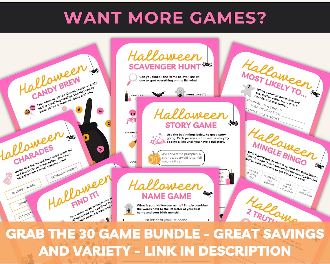 Printable Halloween Charades Game | Halloween Themed Activity ...