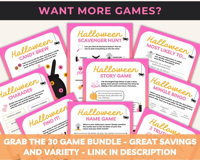 Printable Halloween Charades Game | Halloween Themed Activity ...