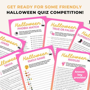 Printable Halloween Party Games Bundle for Kids, Teens and Adults ...