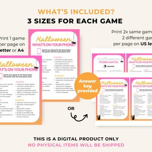 Printable Halloween Party Games Bundle for Kids, Teens and Adults ...