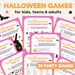 Printable Halloween Party Games Bundle for Kids, Teens and Adults ...