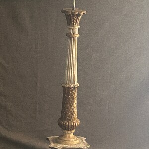 Vintage Column Lamp - Etsy