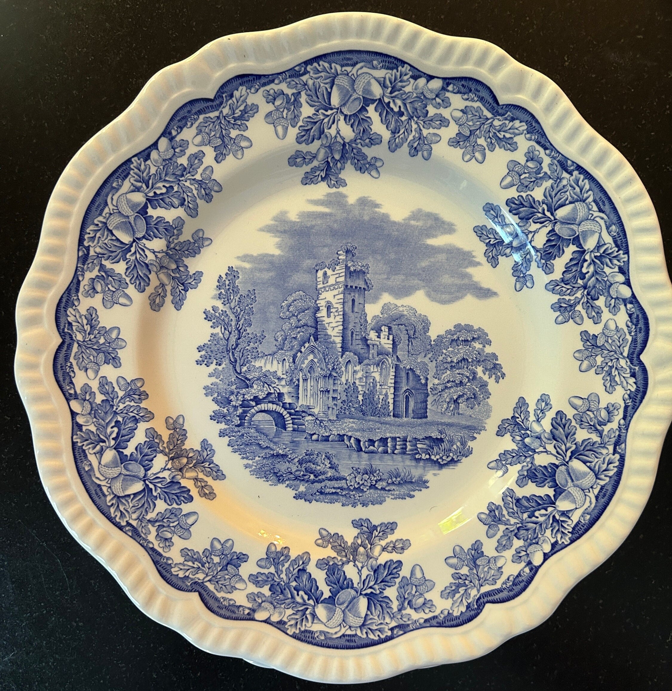 Spode Blue Room Collection Regency Series 'ruins' Plate - Etsy