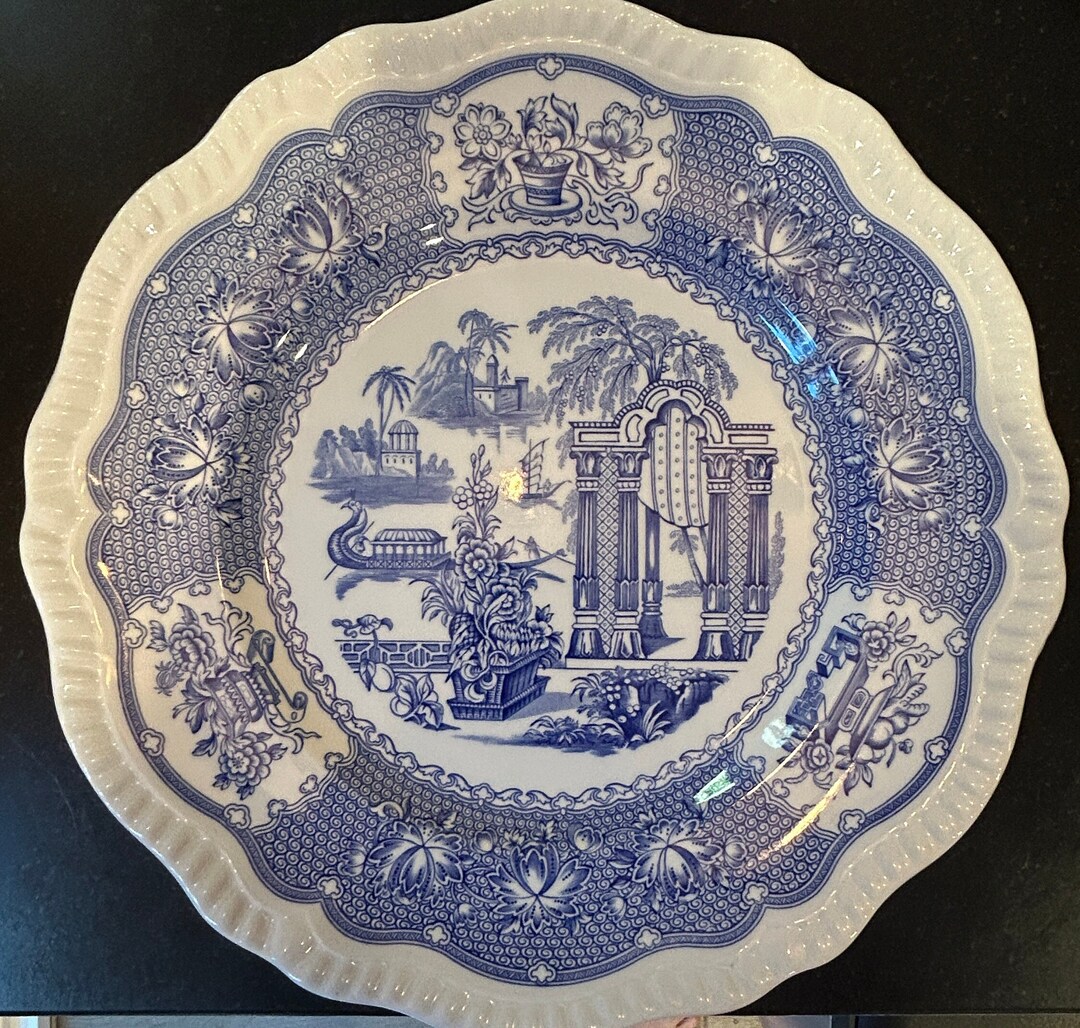 Spode Blue Room Collection Regency Series 'pagoda' Plate - Etsy