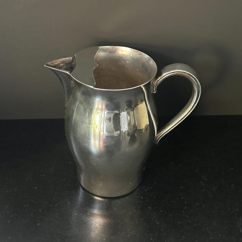 Silver Plate Pitcher - Etsy