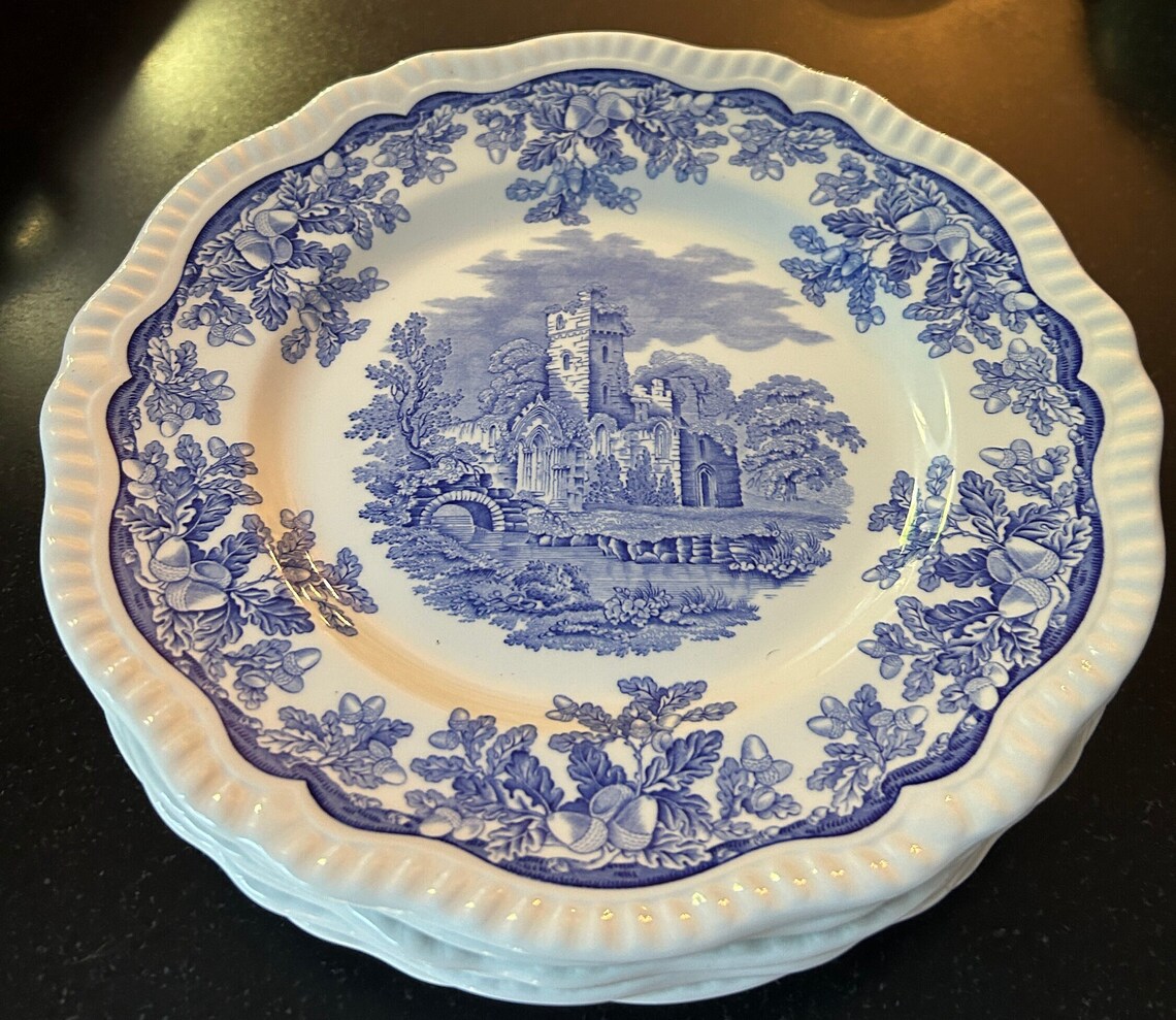 Spode Blue Room Collection Regency Series 'ruins' Plate - Etsy