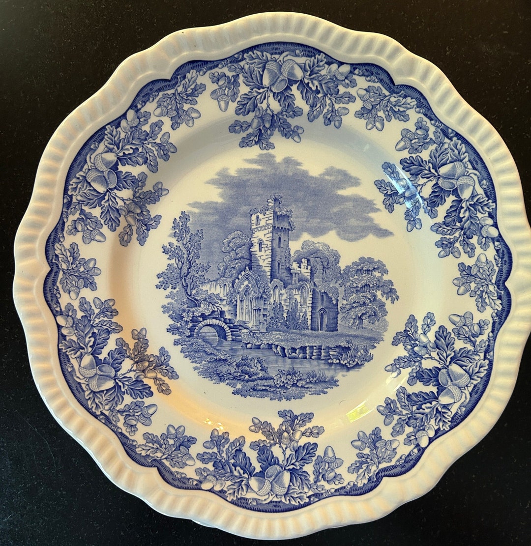 Spode Blue Room Collection Regency Series 'ruins' Plate - Etsy