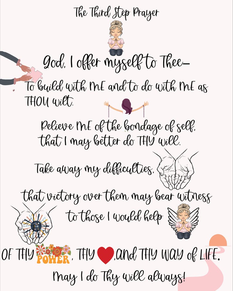 The Third Step Prayer - Etsy