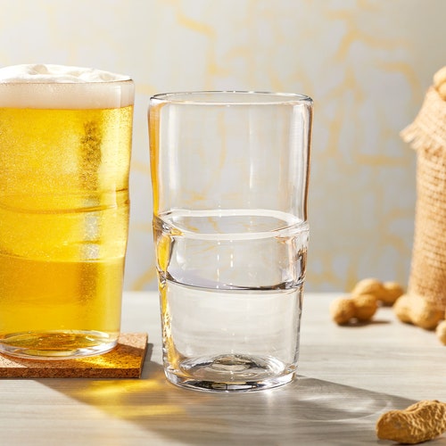 Glass Pint Glasses Hand Blown Water Glasses Bar and - Etsy