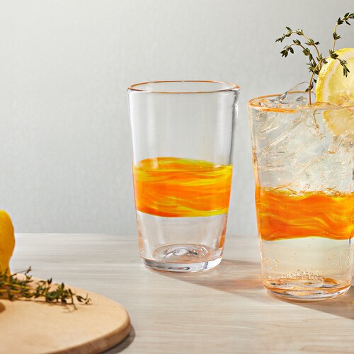 Glass Pint Glasses Hand Blown Water Glasses Bar and - Etsy