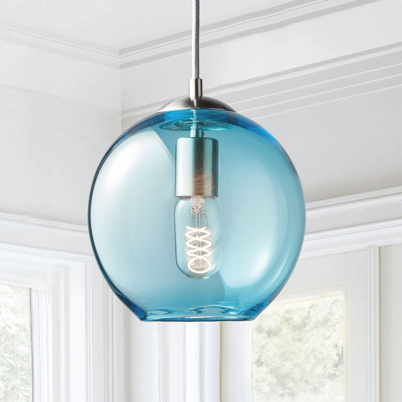 Glass Pendant Light - Etsy
