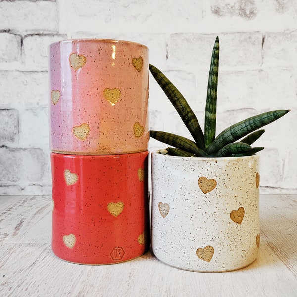 Heart Flower Pot - Etsy