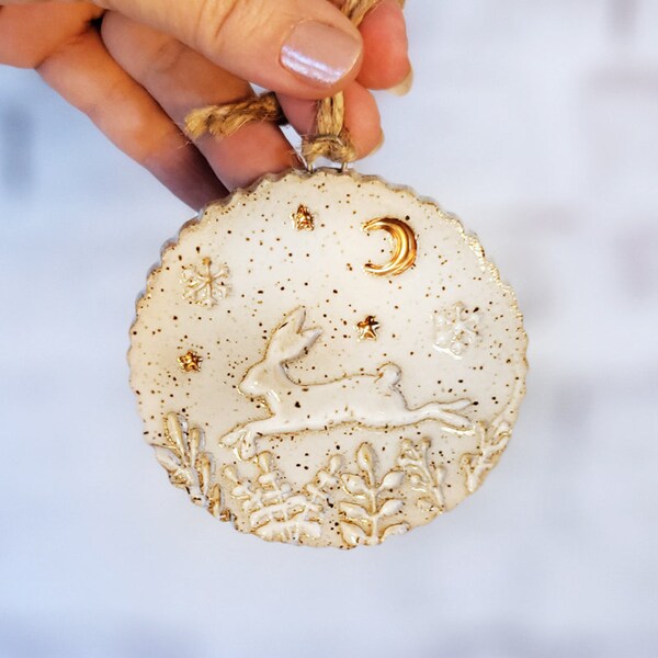 Rabbit Ornament - Etsy