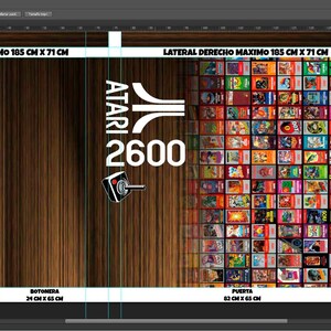 ATARI Arcade Cabinet Machine Artwork Graphics Vinyl Stickers Decals - Etsy