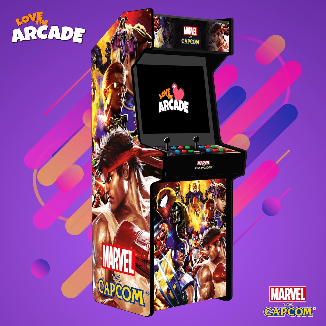 MARVEL VS CAPCOM Arcade Cabinet Machine Artwork Graphics Vinyl Stickers ...