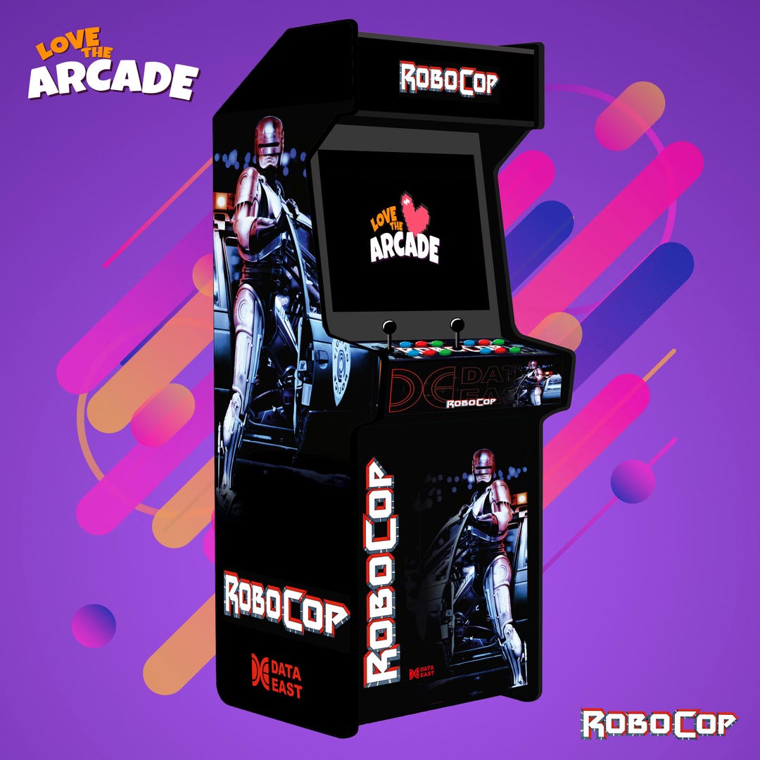 ROBOCOP Arcade Cabinet Machine Artwork Graphics Vinyl Stickers Decals ...