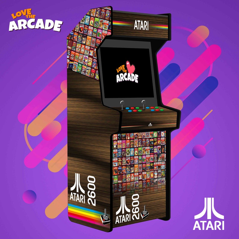 ATARI Arcade Cabinet Machine Artwork Graphics Vinyl Stickers Decals - Etsy