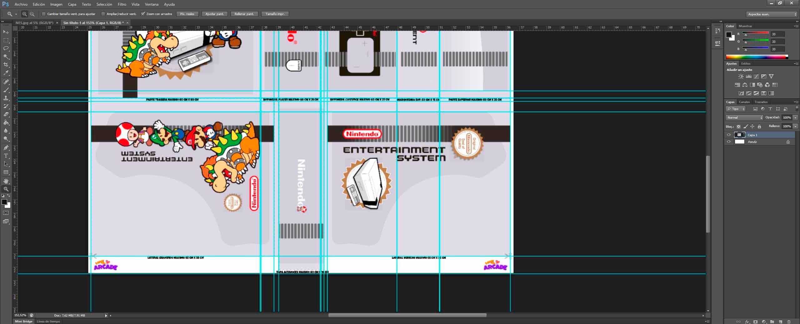 NES Bartop Arcade Cabinet Machine Artwork Graphics Vinyl, Arcade ...