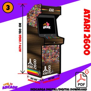 ATARI Arcade Cabinet Machine Artwork Graphics Vinyl Stickers Decals - Etsy