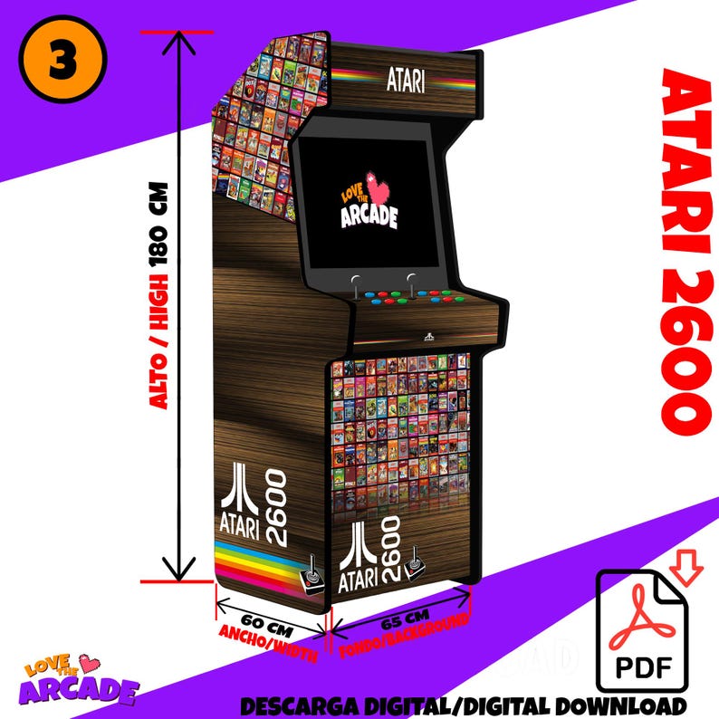 ATARI Arcade Cabinet Machine Artwork Graphics Vinyl Stickers Decals - Etsy