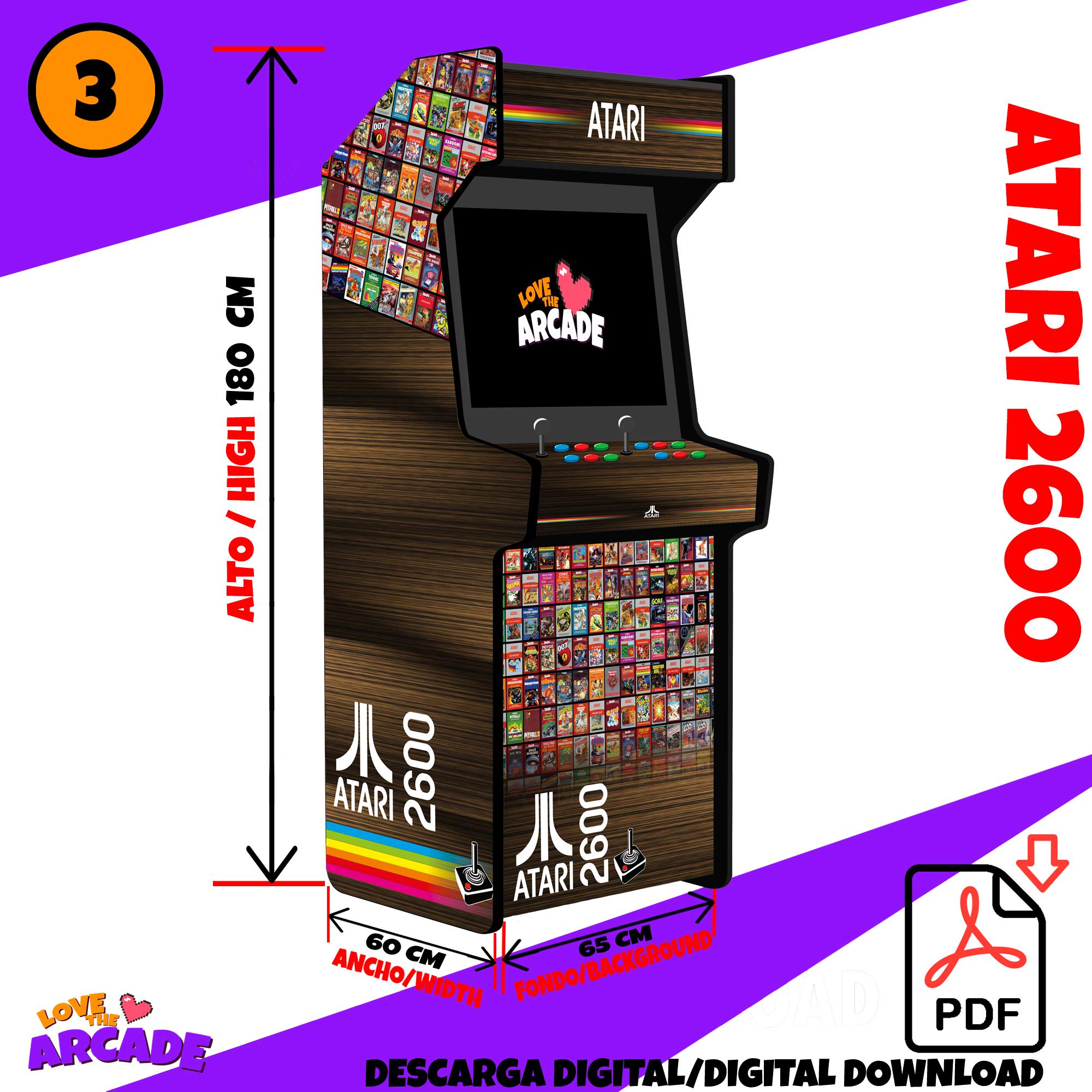 ATARI Arcade Cabinet Machine Artwork Graphics Vinyl Stickers Decals - Etsy