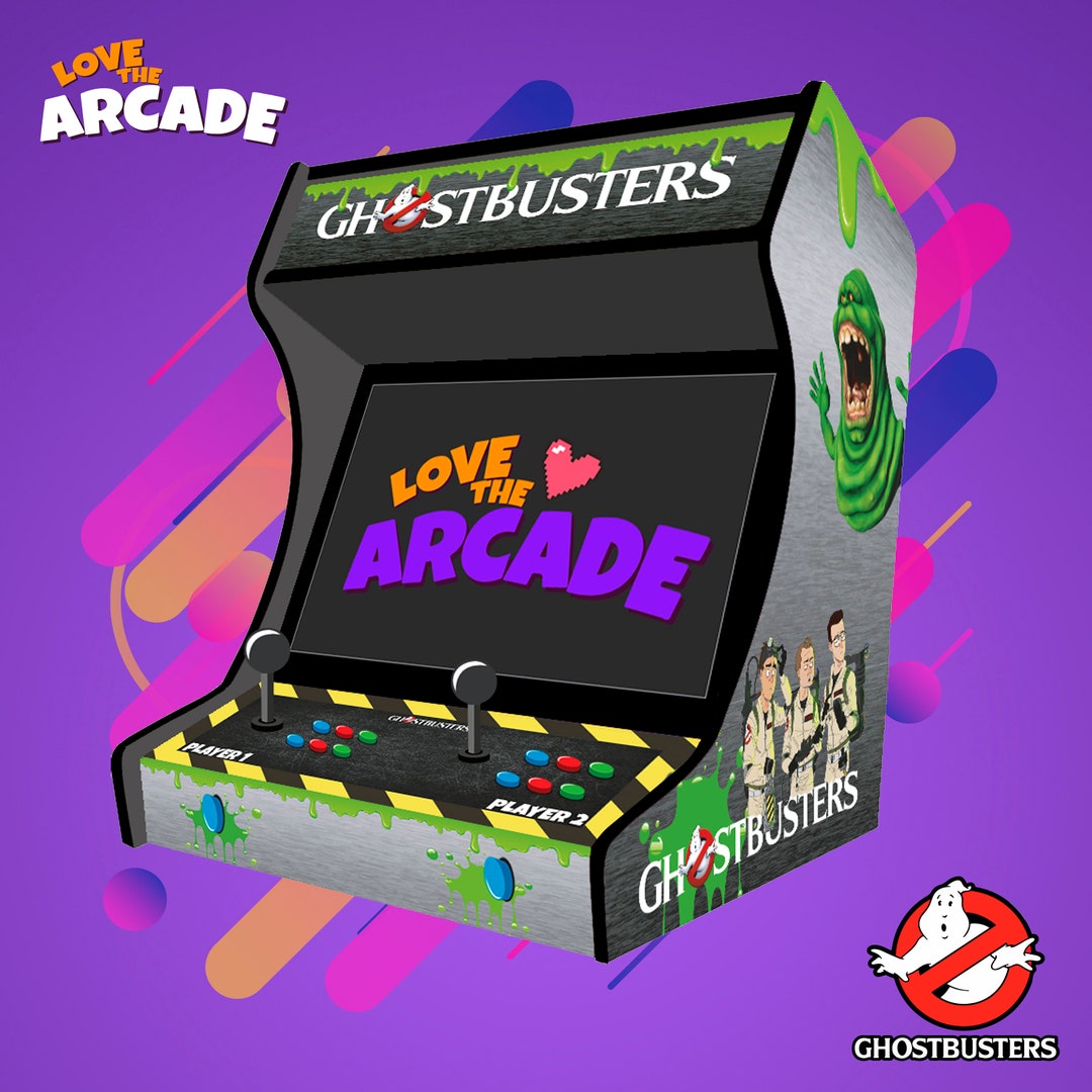 GHOSTBUSTERS Bartop Arcade Cabinet Machine Artwork Graphics Vinyl ...