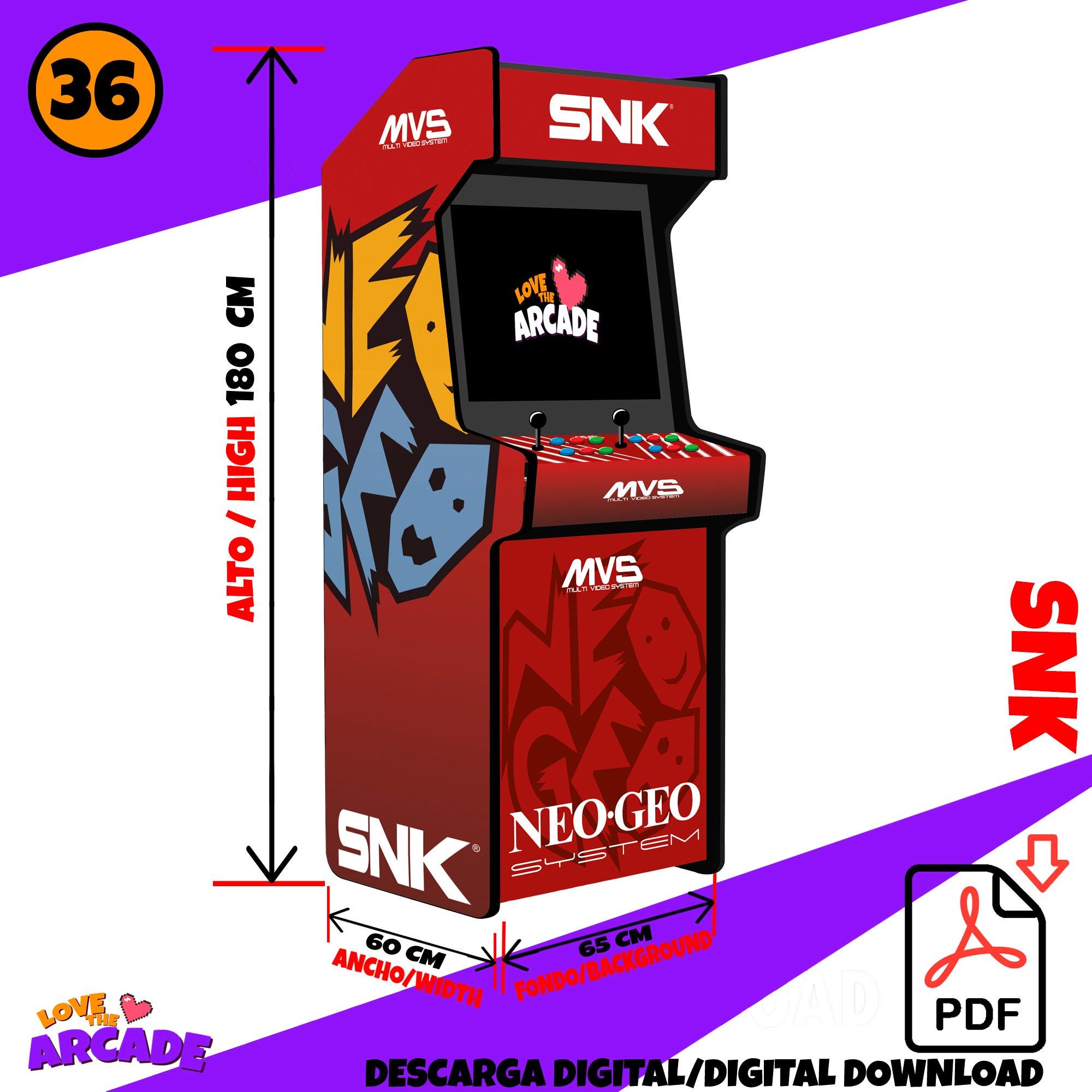SNK Arcade Cabinet Machine Artwork Graphics Vinyl Stickers Decals - Etsy