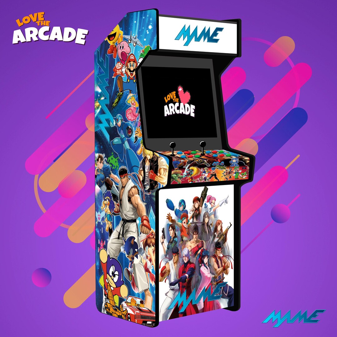 MAME Arcade Cabinet Machine Artwork Graphics Vinyl Stickers Decals - Etsy