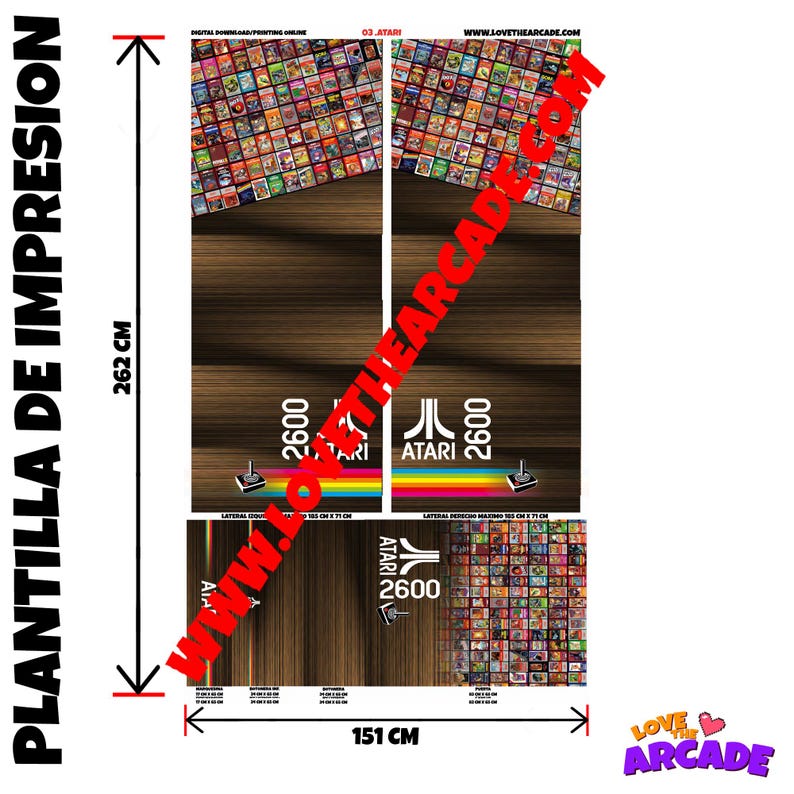 ATARI Arcade Cabinet Machine Artwork Graphics Vinyl Stickers Decals - Etsy