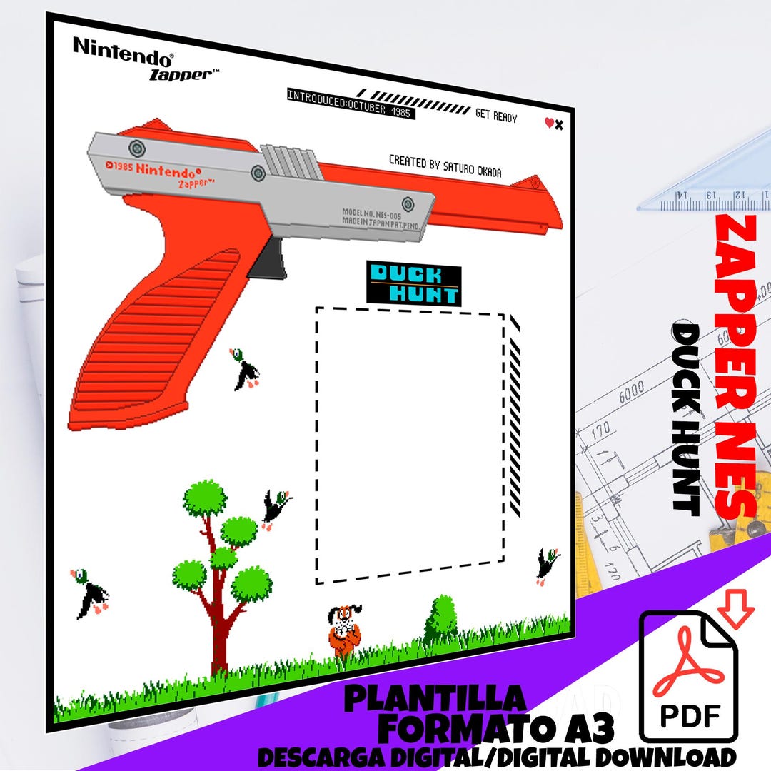 Download ZAPPER Nes Disassemble Layout Template PDF Format - Etsy