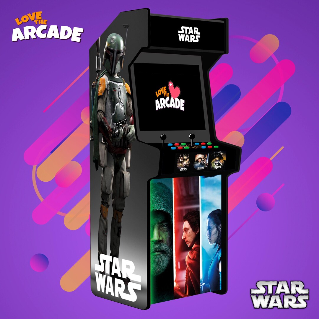 STAR WARS Arcade Cabinet Machine Artwork Graphics Vinyl Stickers Decals ...