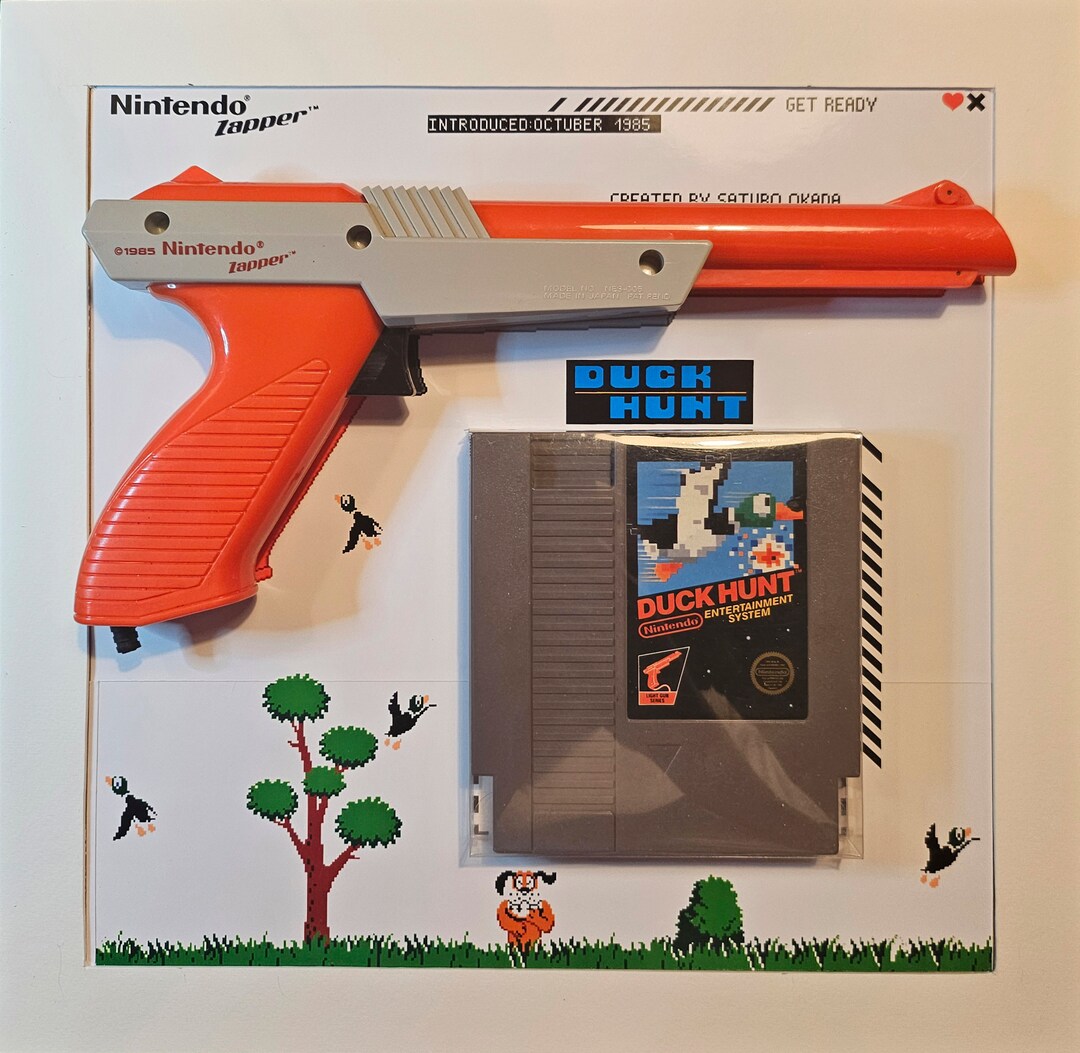 Picture Frame Box Art Nintendo Zapper Duck Hunt Nes - Etsy