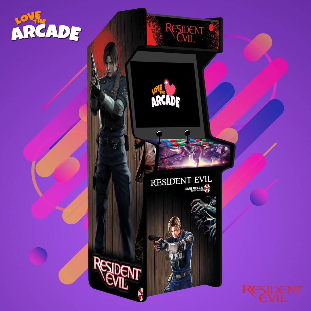 RESIDENT EVIL Arcade Cabinet Machine Artwork Graphics Vinyl Stickers ...