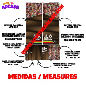 ATARI Arcade Cabinet Machine Artwork Graphics Vinyl Stickers Decals - Etsy