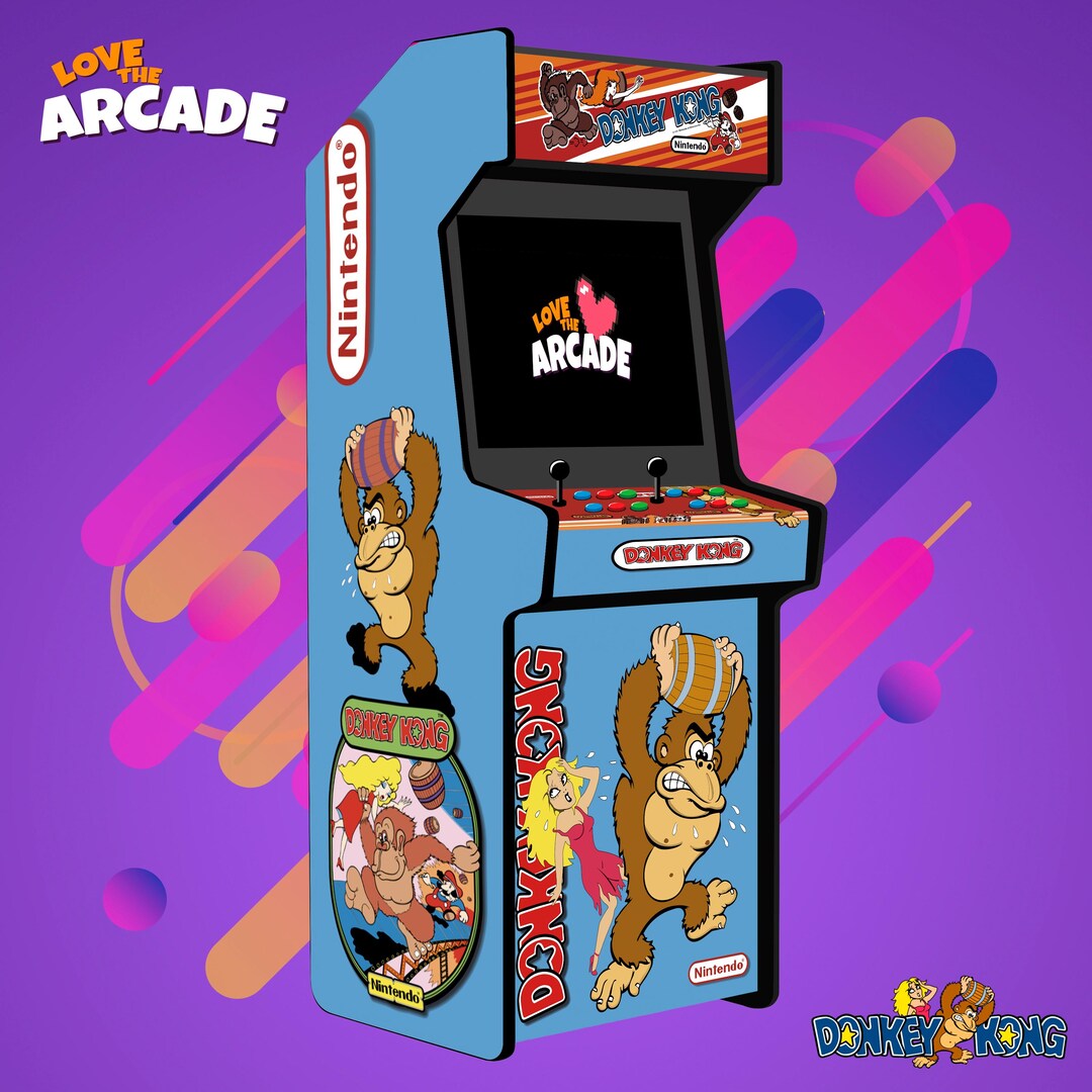 DONKEY KONG CLASSICS Arcade Cabinet Machine Artwork Graphics Vinyl ...