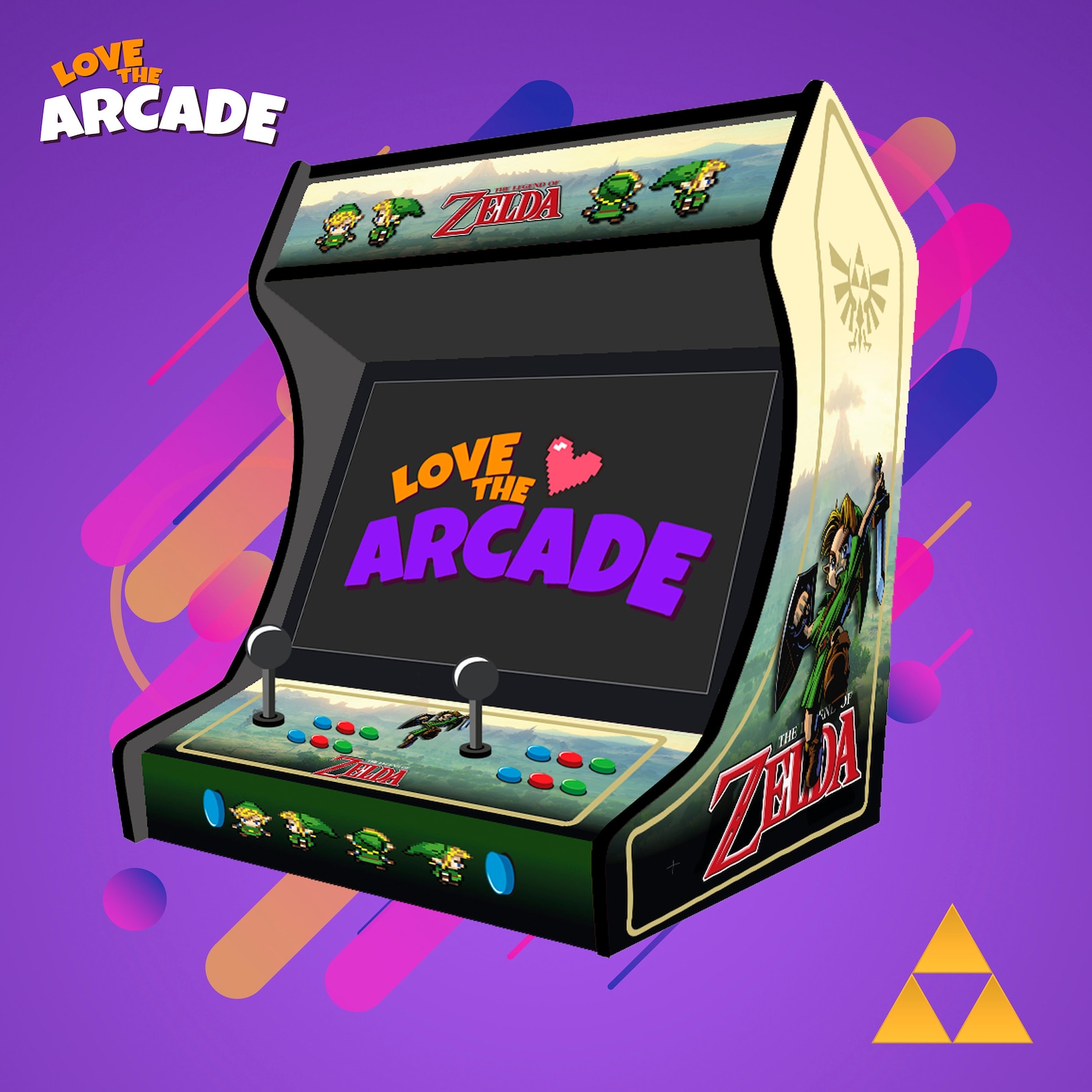 ZELDA Bartop Arcade Cabinet Machine Artwork Graphics Vinyl, Arcade ...