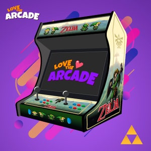 ZELDA Bartop Arcade Cabinet Machine Artwork Graphics Vinyl, Arcade ...