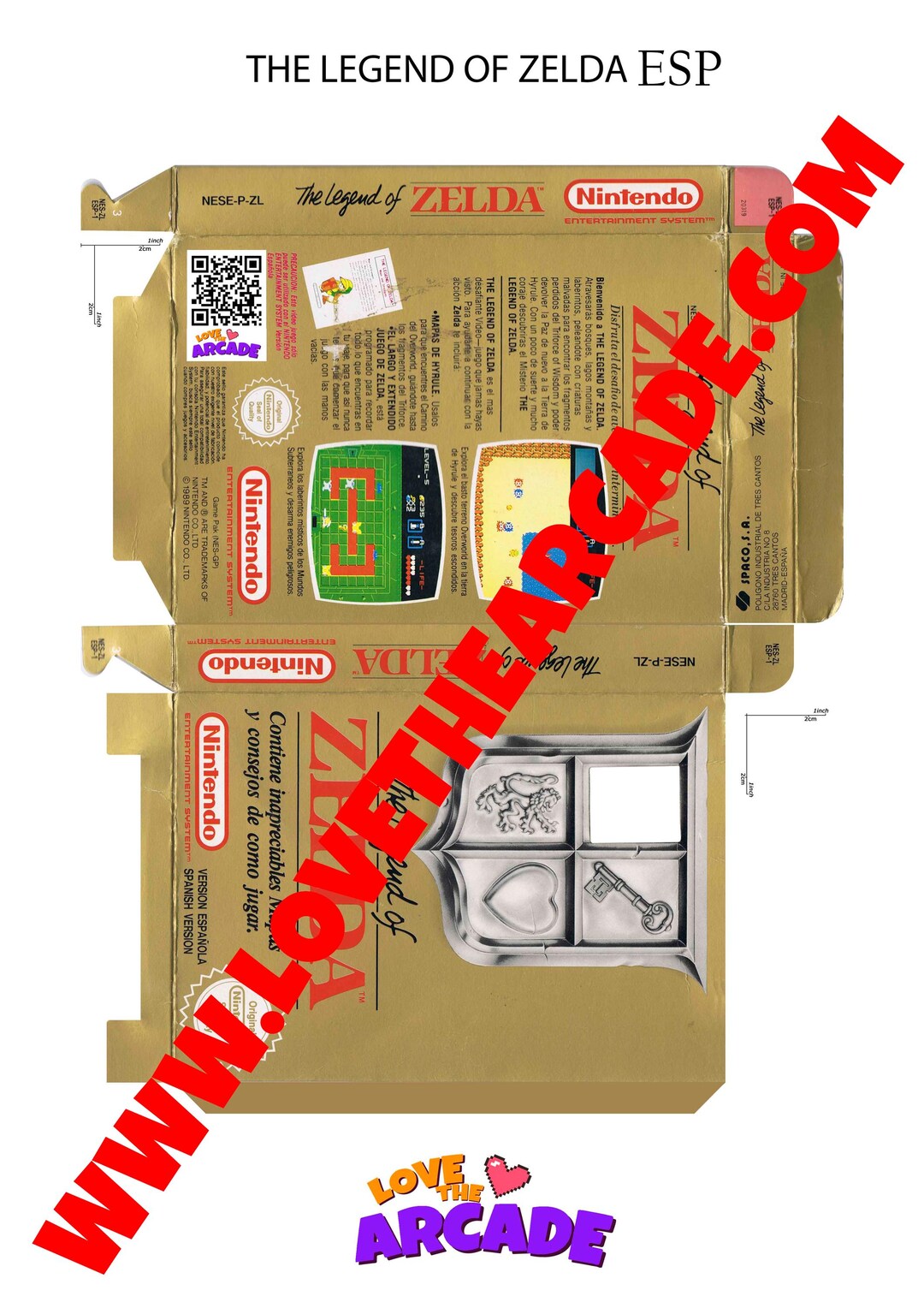 TEMPLATE REPRODUCTION BOX the Legend of Zelda - Etsy
