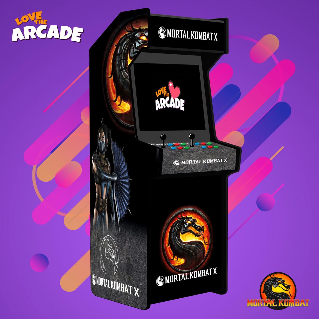 MORTAL KOMBAT X Arcade Cabinet Machine Artwork Graphics Vinyl Stickers ...