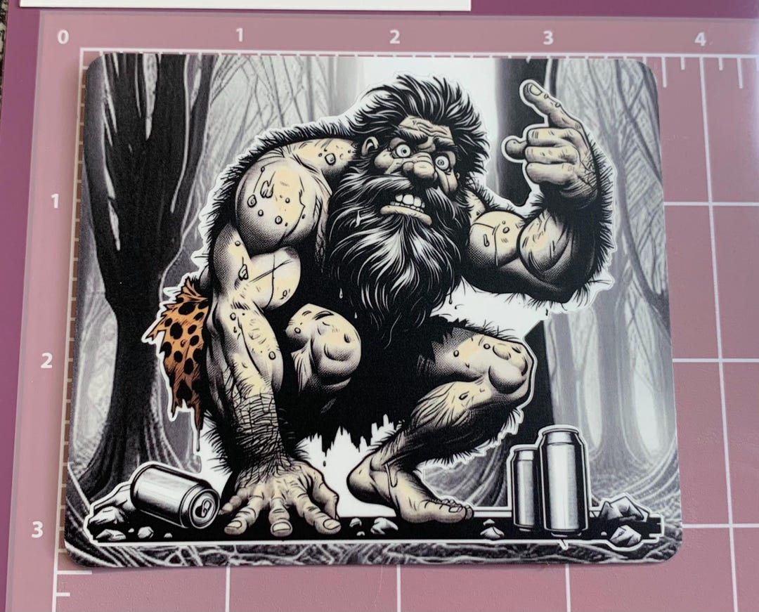 Decal Sticker Modern Caveman - Etsy